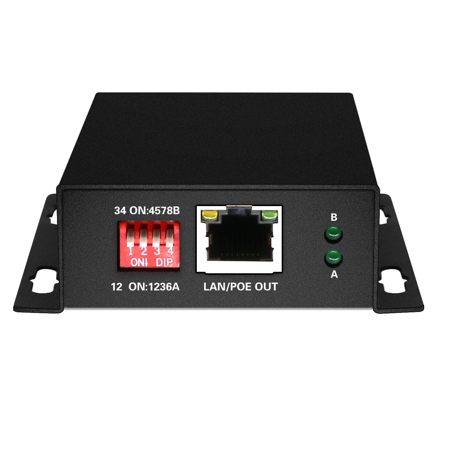 Single Port 10/100M PoE Network Extender-FTTD -Fiber to the desk provider